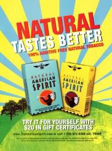 From the history of cigarette brands: Natural American Spirit. - CigsSpot