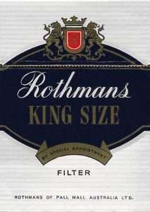 From the history of cigarette brands: Rothmans. - CigsSpot