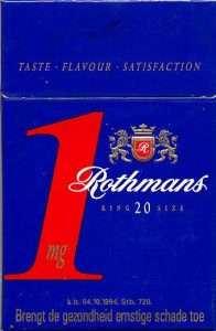 From the history of cigarette brands: Rothmans. - CigsSpot